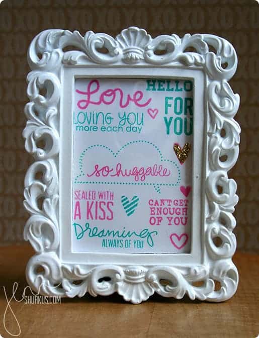 Valentine Blog Hop Day 14: Decorative Love Frame {creative chick}