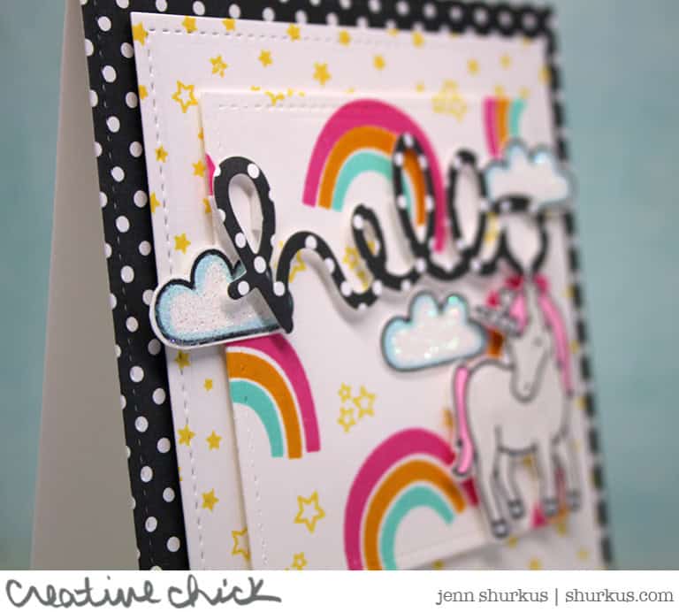 Lawn Fawn Magical Hello Card {creative chick}