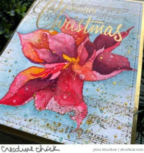 Christmas Poinsettia, Tim Holtz {creative chick}