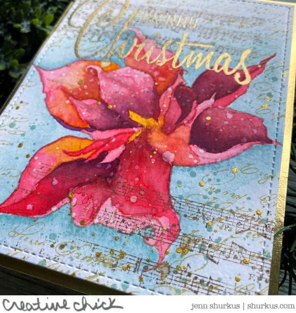 Christmas Poinsettia, Tim Holtz {creative chick}