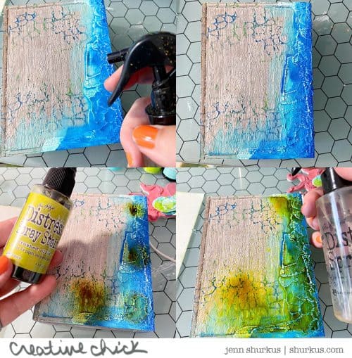 True Blue, Tim Holtz/ Ranger Ink Tutorial {creative chick}