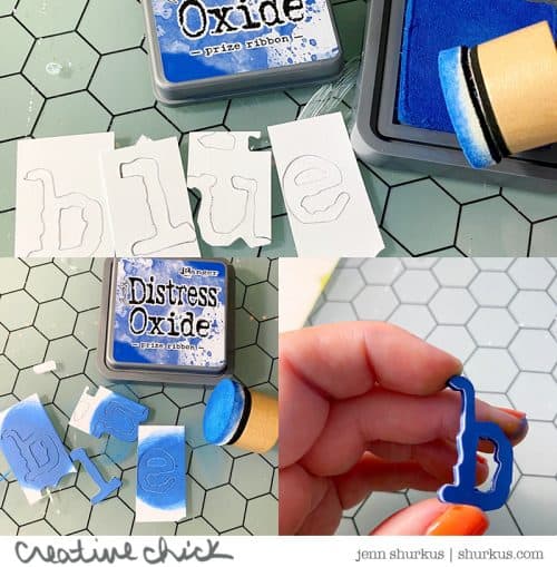 True Blue, Tim Holtz/ Ranger Ink Tutorial {creative chick}