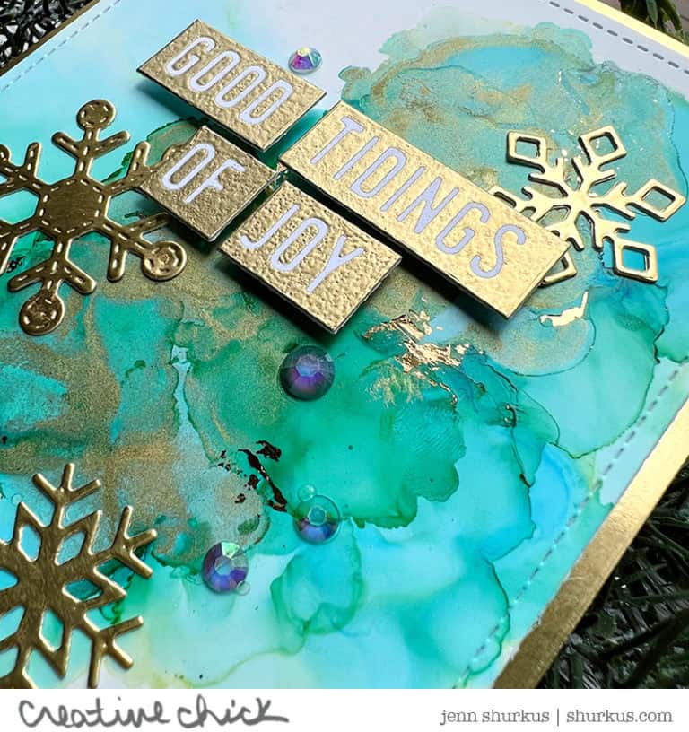 Get Cracking: Alcohol Inked Holidays {creative chick}
