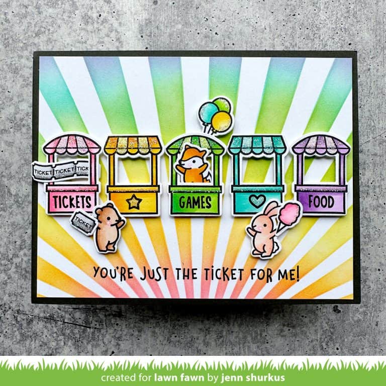 You're Just The Ticket For Me, Lawn Fawn {creative chick}