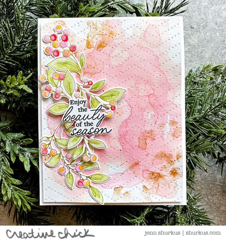 Winter Berries, Pinkfresh Studio {creative chick}