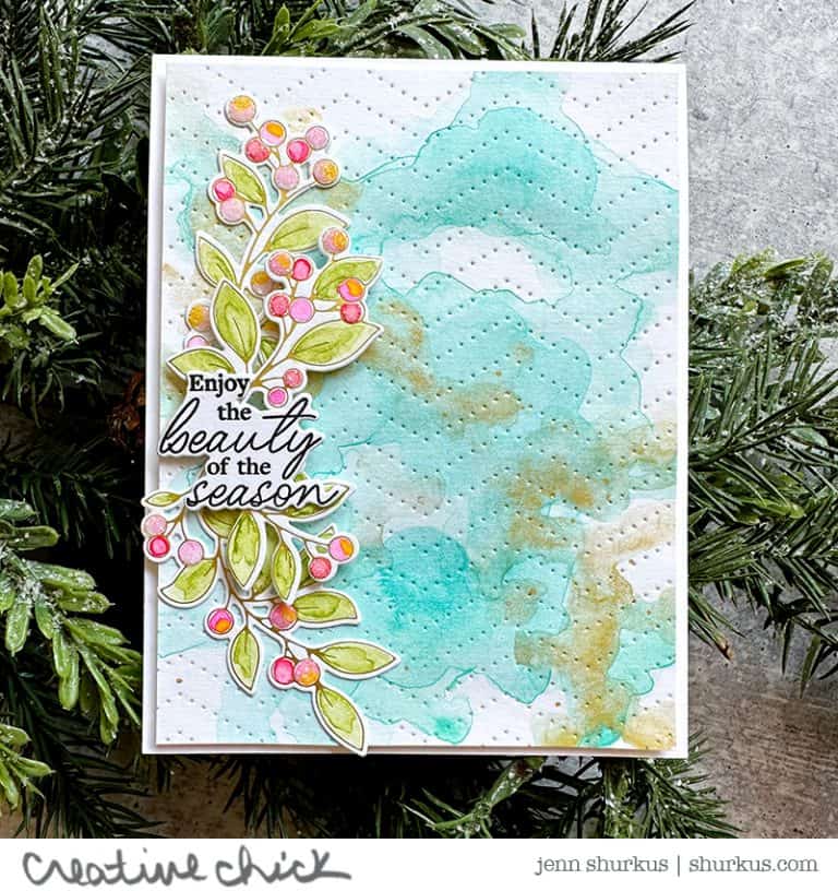 Winter Berries, Pinkfresh Studio {creative chick}