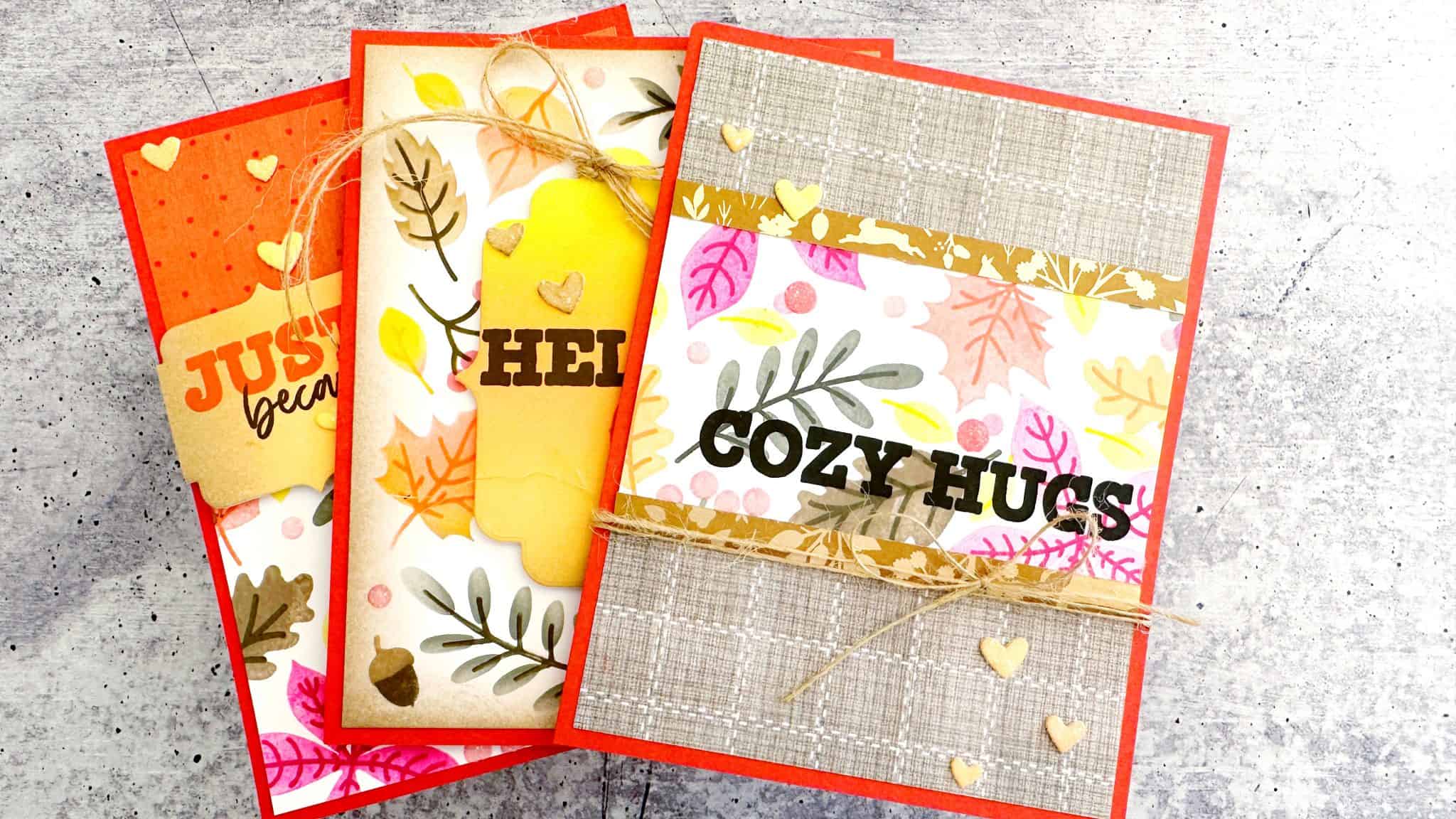 Cozy Autumn Hugs, Simon Says Stamp Card Kit {creative chick}