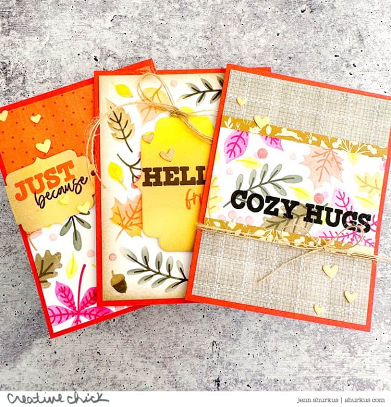 Cozy Autumn Hugs, Simon Says Stamp Card Kit {creative chick}