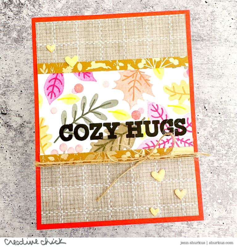 Cozy Autumn Hugs, Simon Says Stamp Card Kit {creative chick}