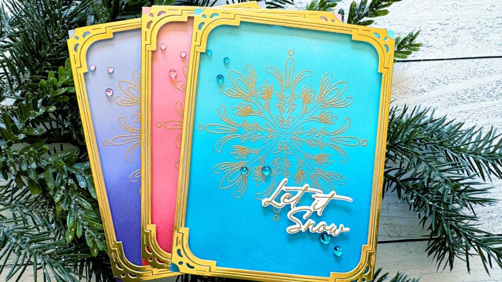 Folk Snowflake Card Set, Pinkfresh Studio {creative chick}