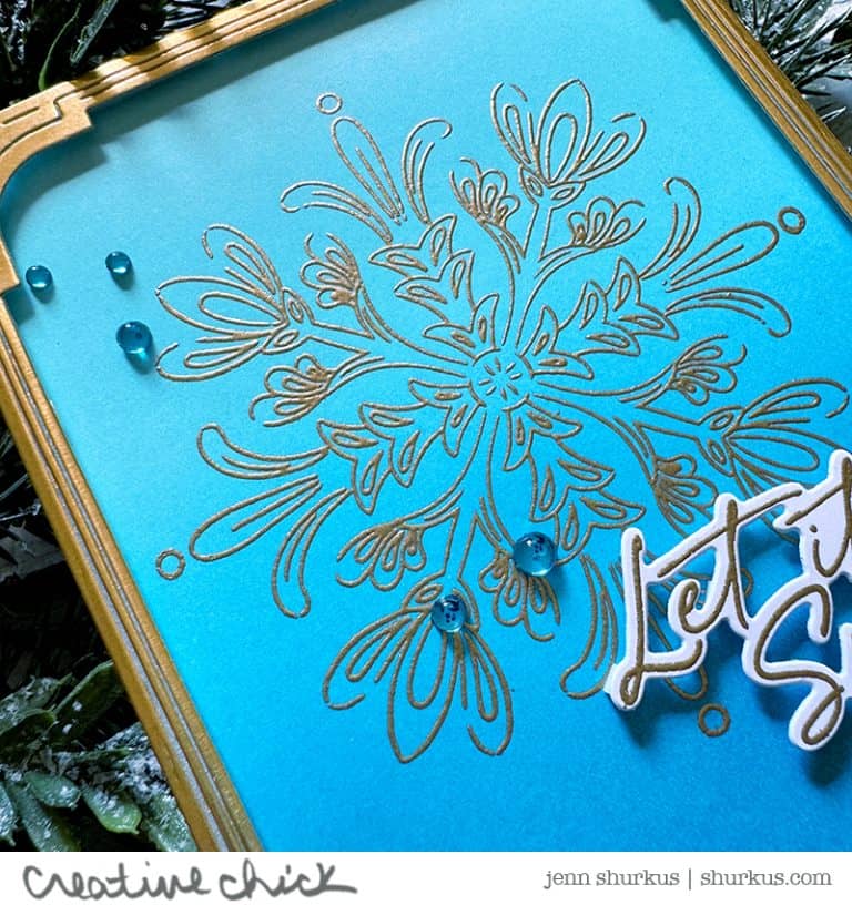 Folk Snowflake Card Set, Pinkfresh Studio {creative chick}