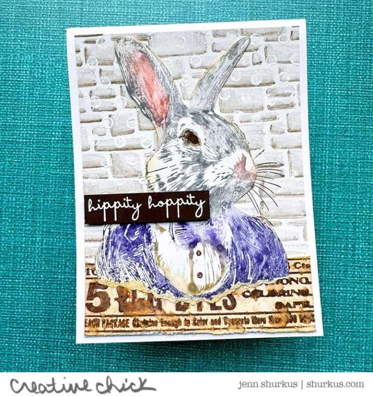 Tim Holtz/Stampers Anonymous: Mr. Rabbit {creative chick}