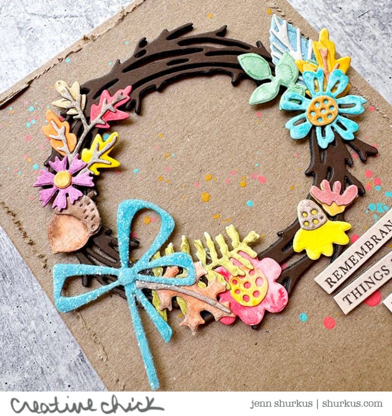 Tim Holtz/Sizzix: Fall Foliage Wreath {creative chick}