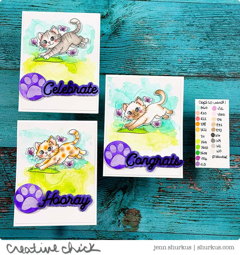 Kitty Greetings, Pink & Main {creative chick}